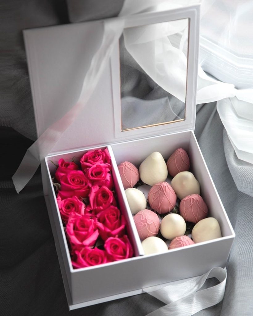 Set of 2, Square Shape Flower/Gift Boxes, Various Colors | W993 ...