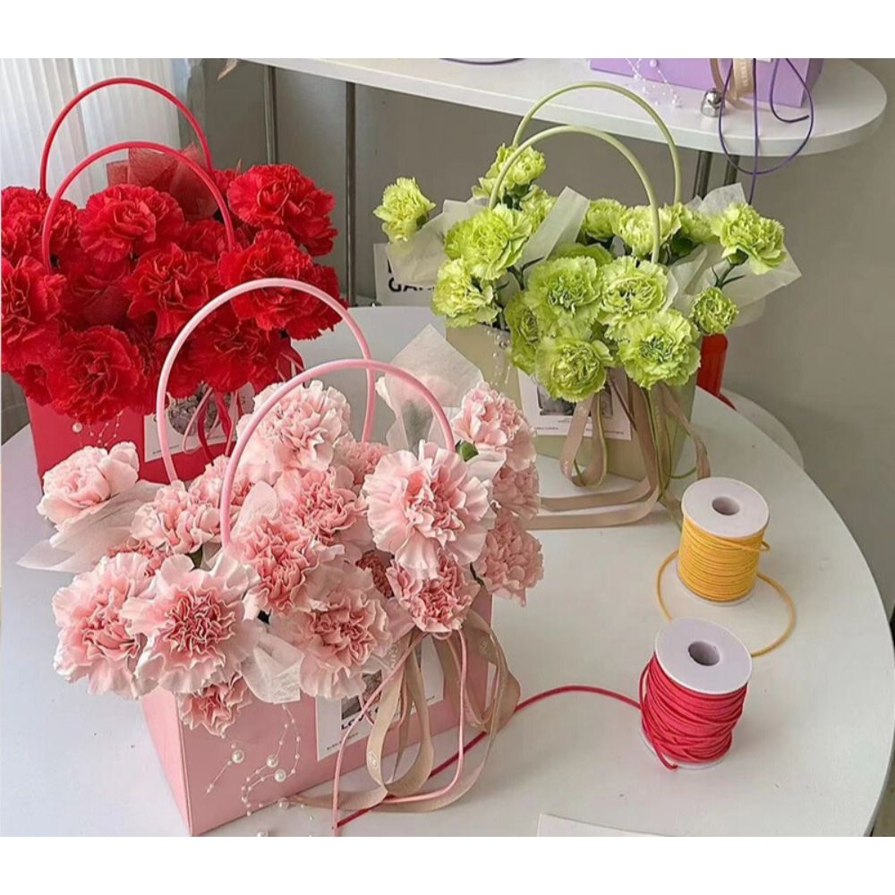 Waterproof Colorful Gift/Flower Bags with Handles, Various Colors ...