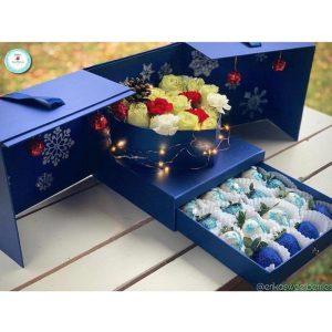 Large Square Surprise Flower Box - Various Colors | W7777 | UnikPackaging