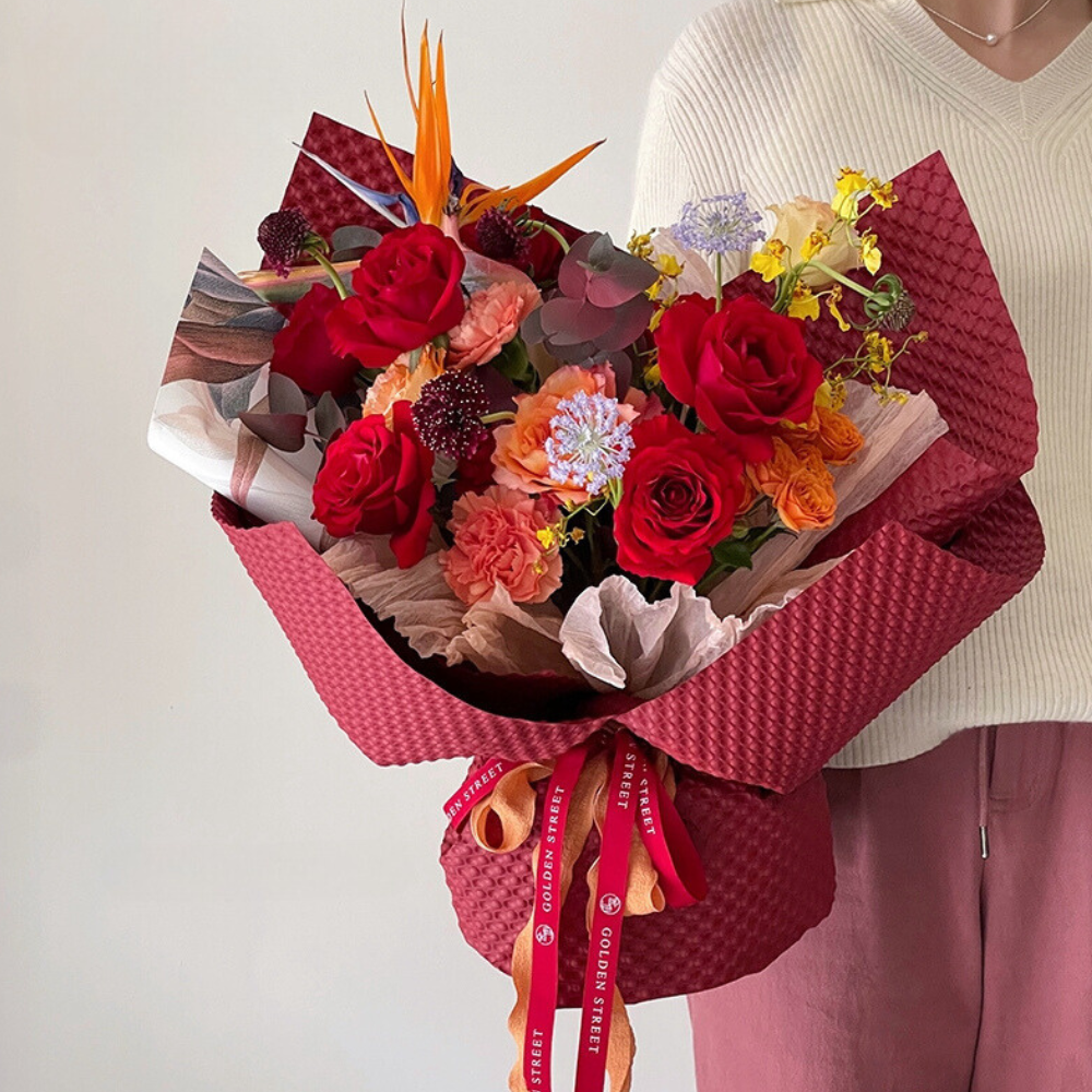 Pop-IT Design Textured Flower Wrap, Various Colors – Unikpackaging